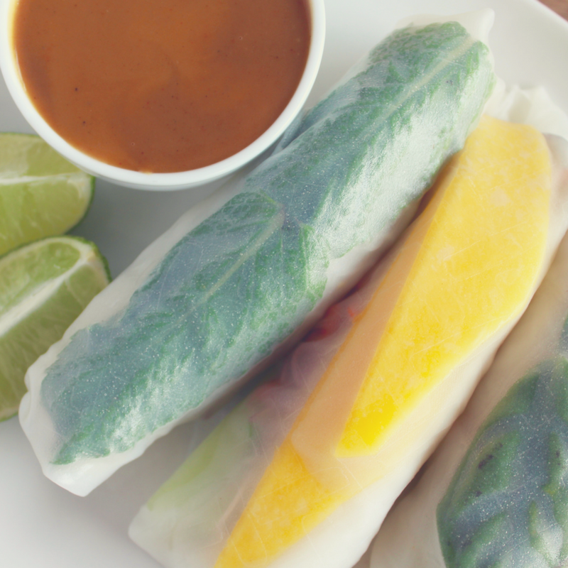 Mango Summer Salad Rolls – Rejoice Nutrition and Wellness